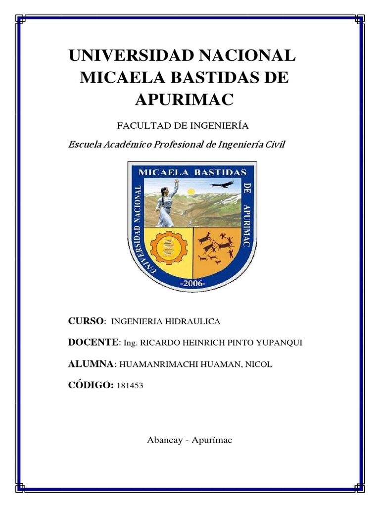 Caratula Hidraulica | PDF