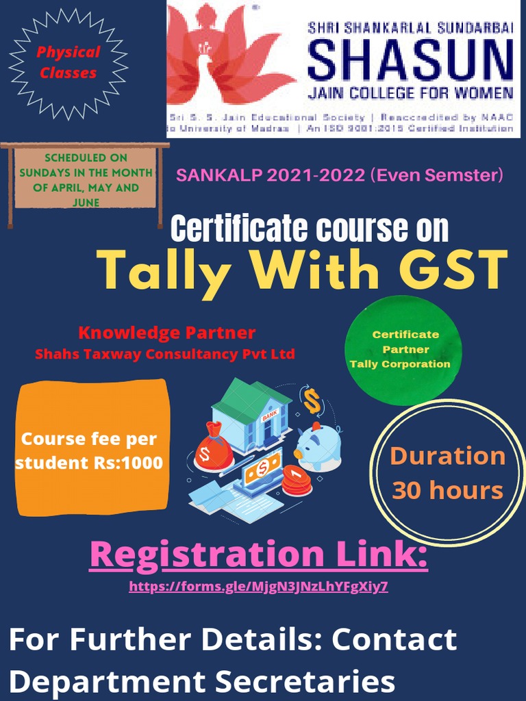 Final Poster - Tally With GST | PDF | Business