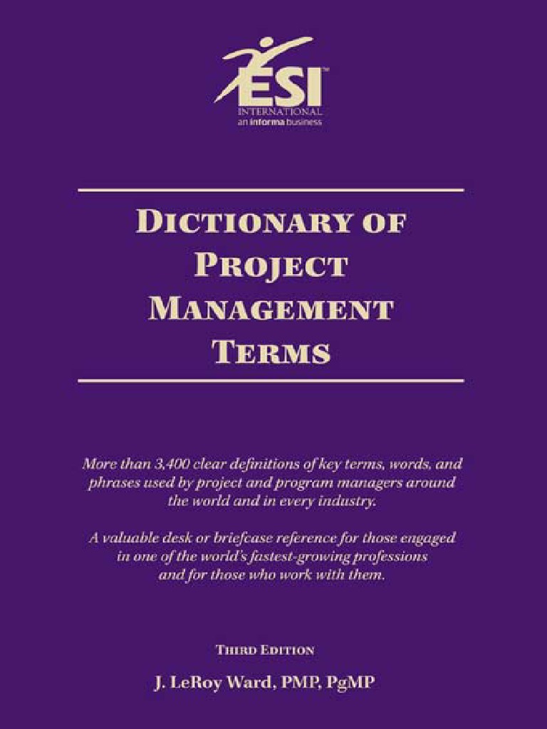 Dictionary of Project Management Terms | PDF | Agile Software ...