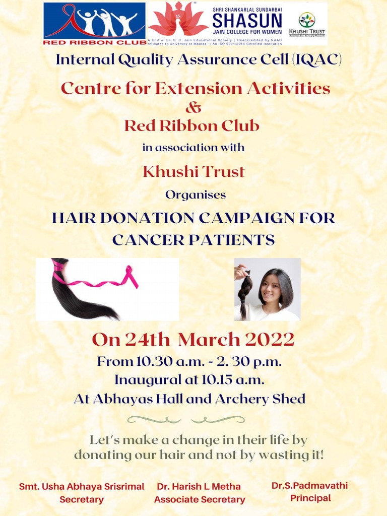 Hair Donation Campaign - Invite | PDF