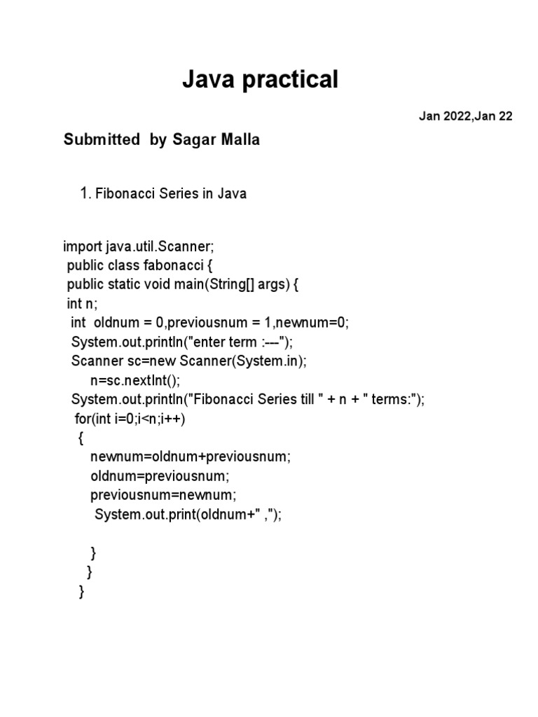 Java Programs: A Collection of Examples Demonstrating Common Array and ...