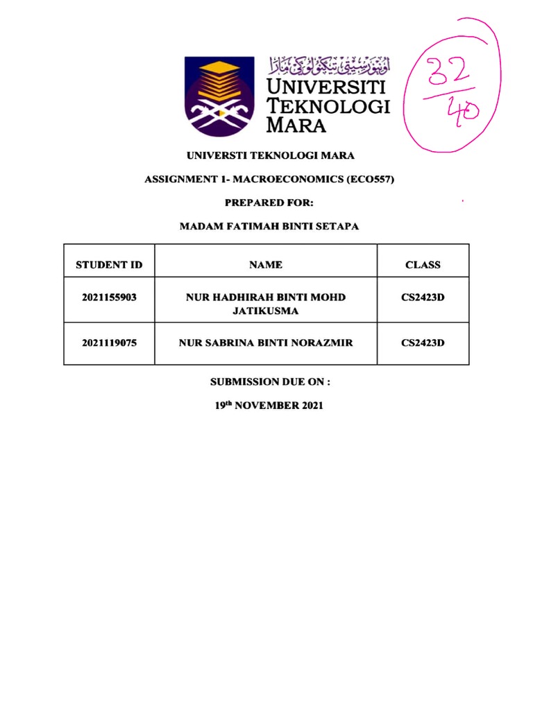 Assignment 1 (ECO557) - Group9 | PDF