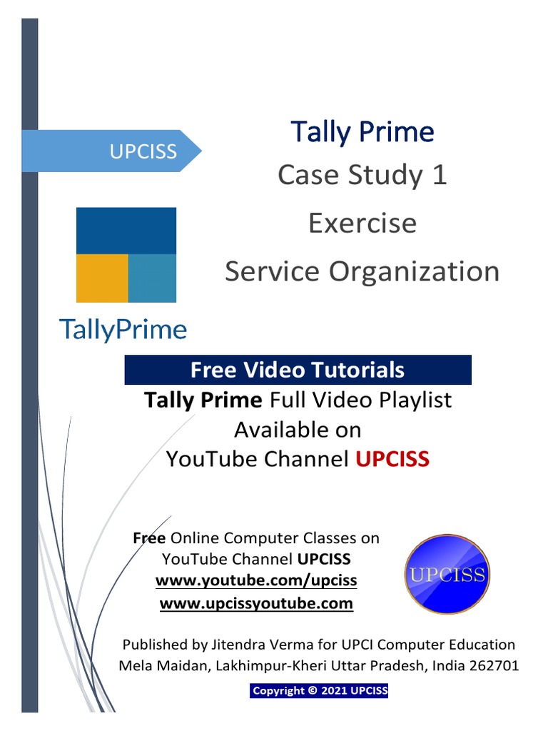 Case Study 1 Tally Prime Exercise | PDF | Cheque | Expense