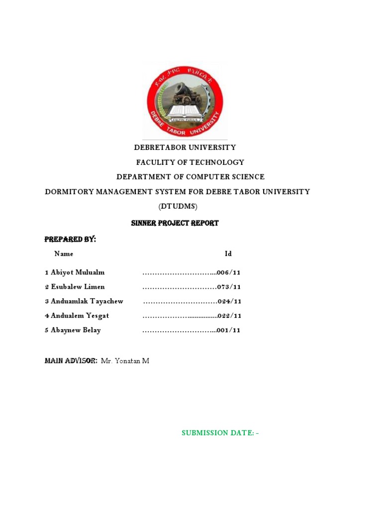Final - Project - Title Dormitory Management - System | PDF | Use Case ...