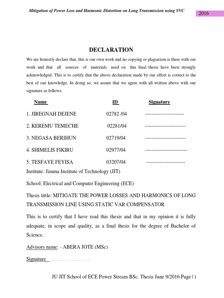 Mitigation of Power Loss and Harmonic Distortion On Long Transmission ...