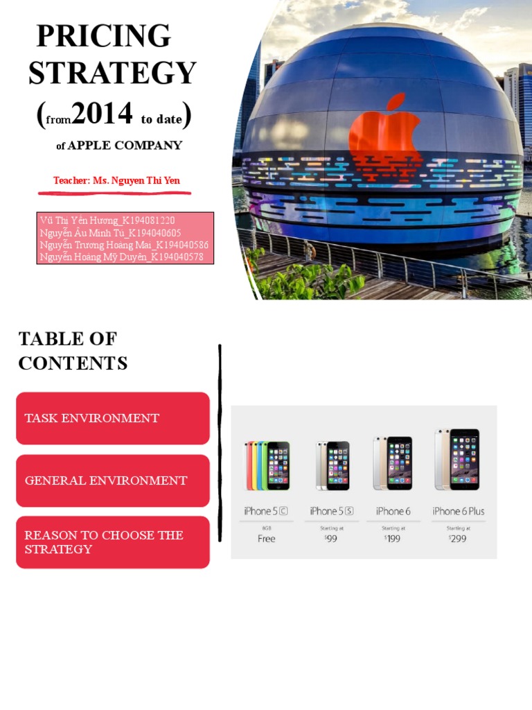 Apple Pricing Strategy Analysis 2014-Present | PDF | I Phone | Apple Inc.