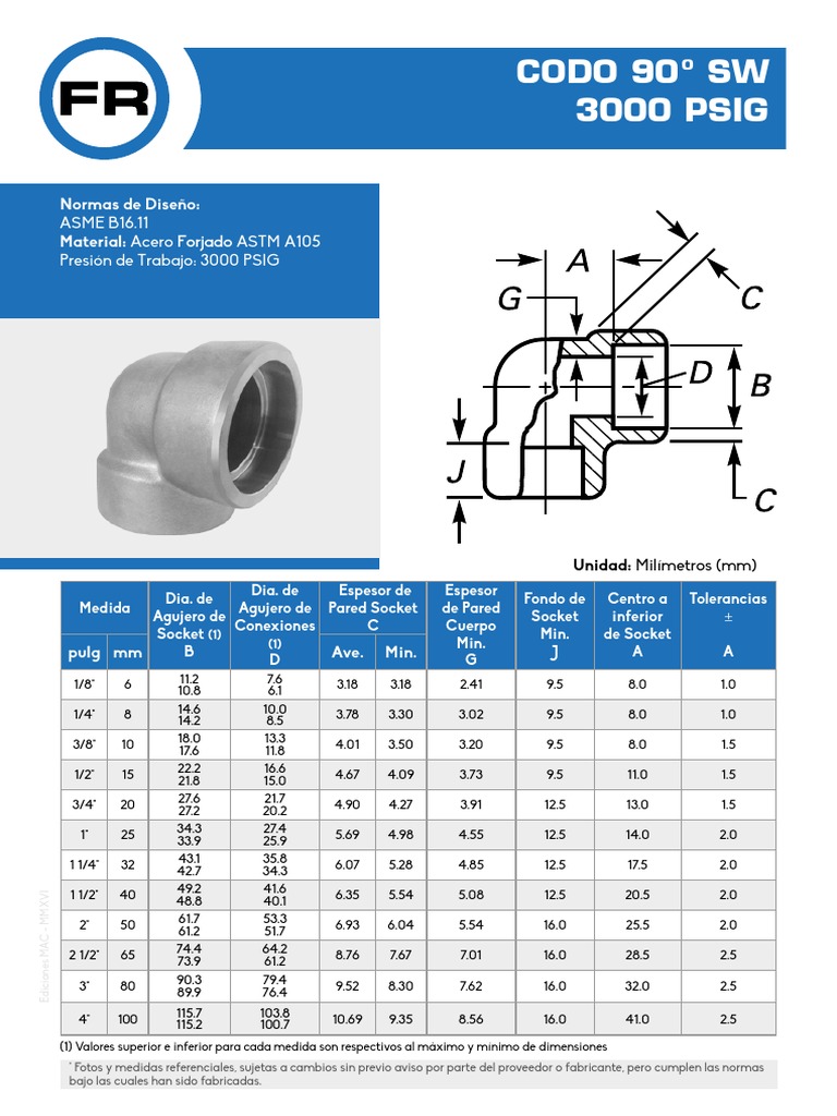 Codo x90 SW 3000 Psi | PDF