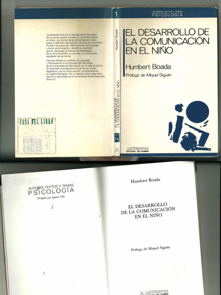 El Desarrollo De La Comunicacion En El Niño Completo0001 Pdf 3009