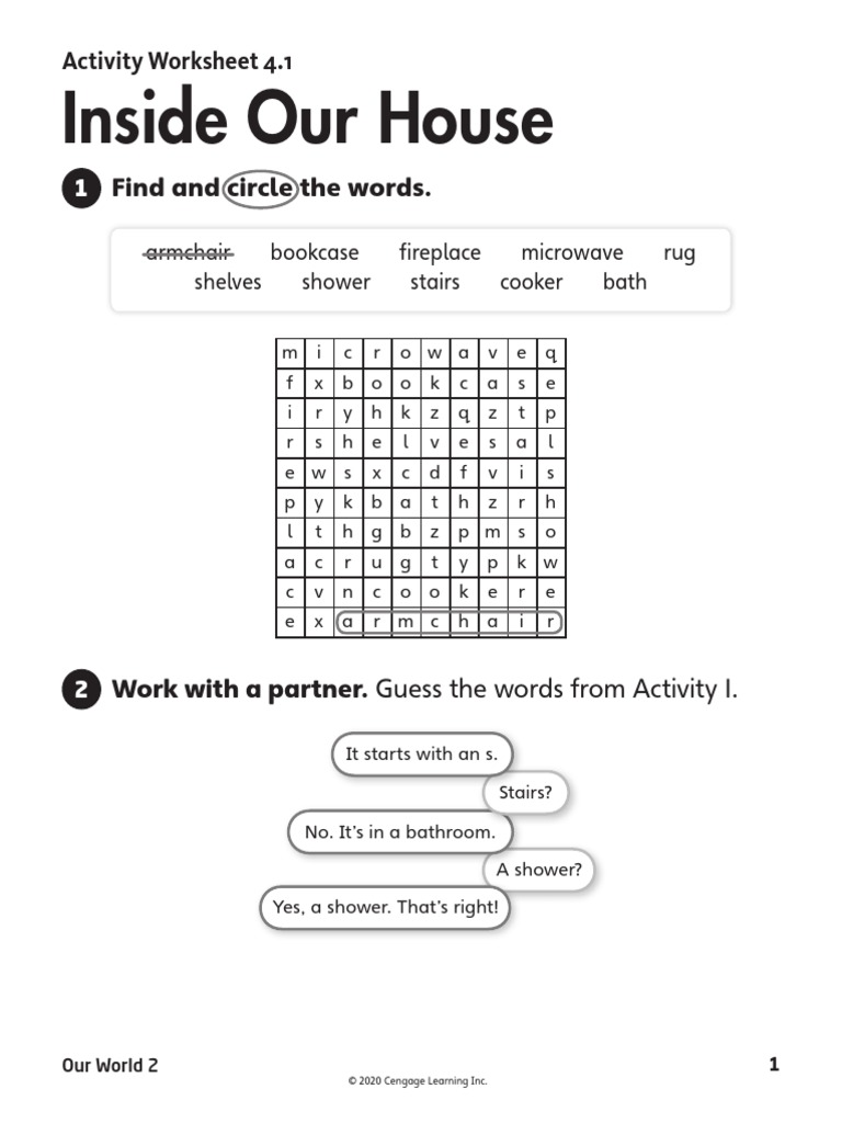 House Vocabulary Activity for Kids | PDF | Language Arts & Discipline