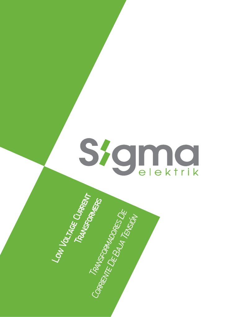 SIGMA ELEKTRIK - Catalogo - 11 - Transformadores de Corriente (BT ...
