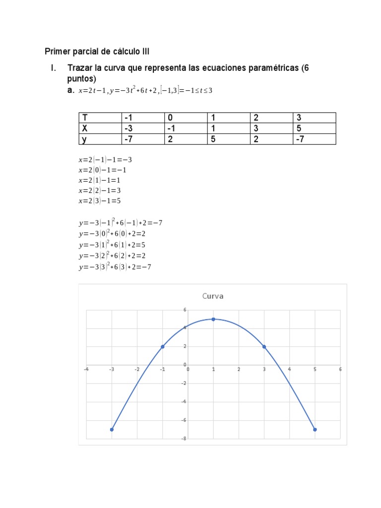 Primer Parcial de Calculo III | PDF | Geometría analítica | Objetos matemáticos