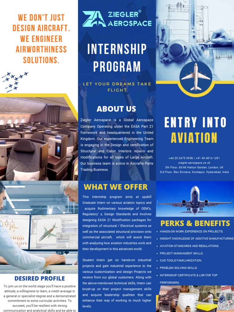 Summer Intern 2022 Ziegler Aerospace | PDF | Internship | Job Hunting