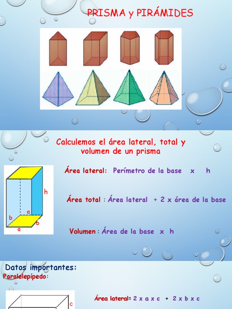 6to Geometría Prisma y Pirámide | PDF | Formas geométricas | Geometría ...