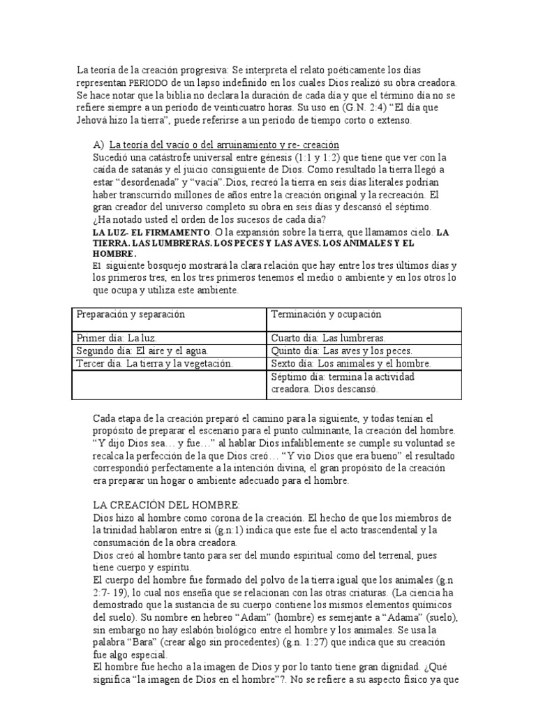 La Teoría de La Creación Progresiva | PDF | Noé | Arca de Noé