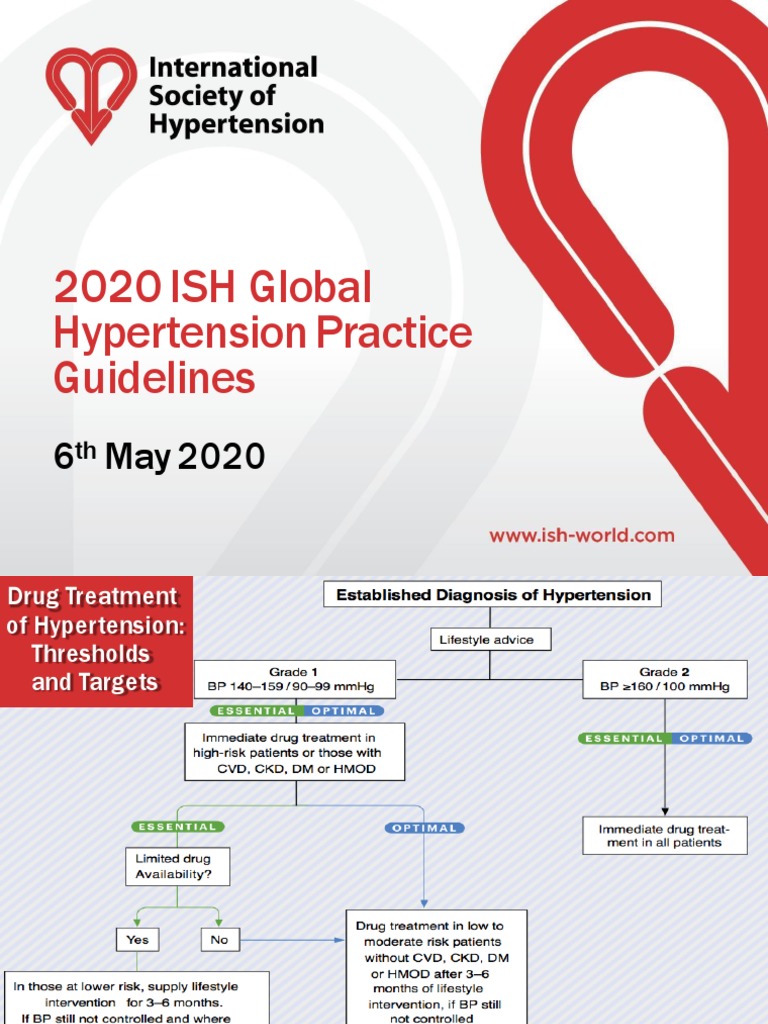 2020 ISH - HTN Guideline | Descargar gratis PDF | Hypertension | Blood Pressure