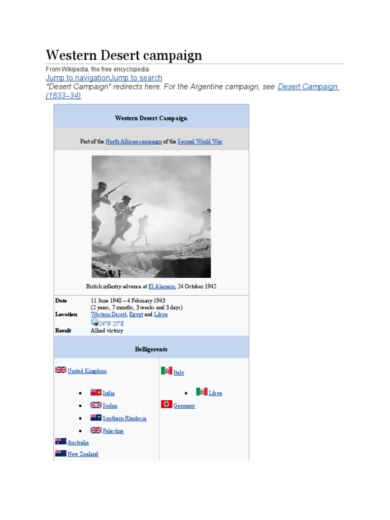 Western Desert Campaign | PDF | Military Of The United Kingdom ...