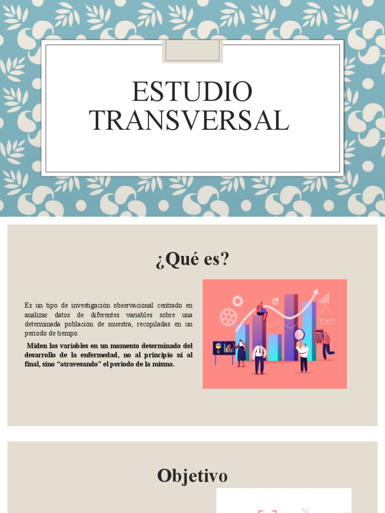 Características y tipos de estudios transversales en investigación ...
