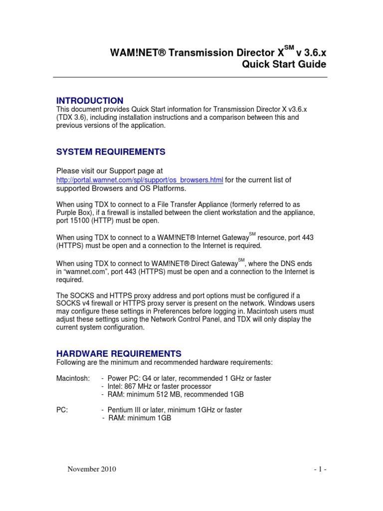 TDX Quick Start Guide | PDF | Login | Port (Computer Networking)