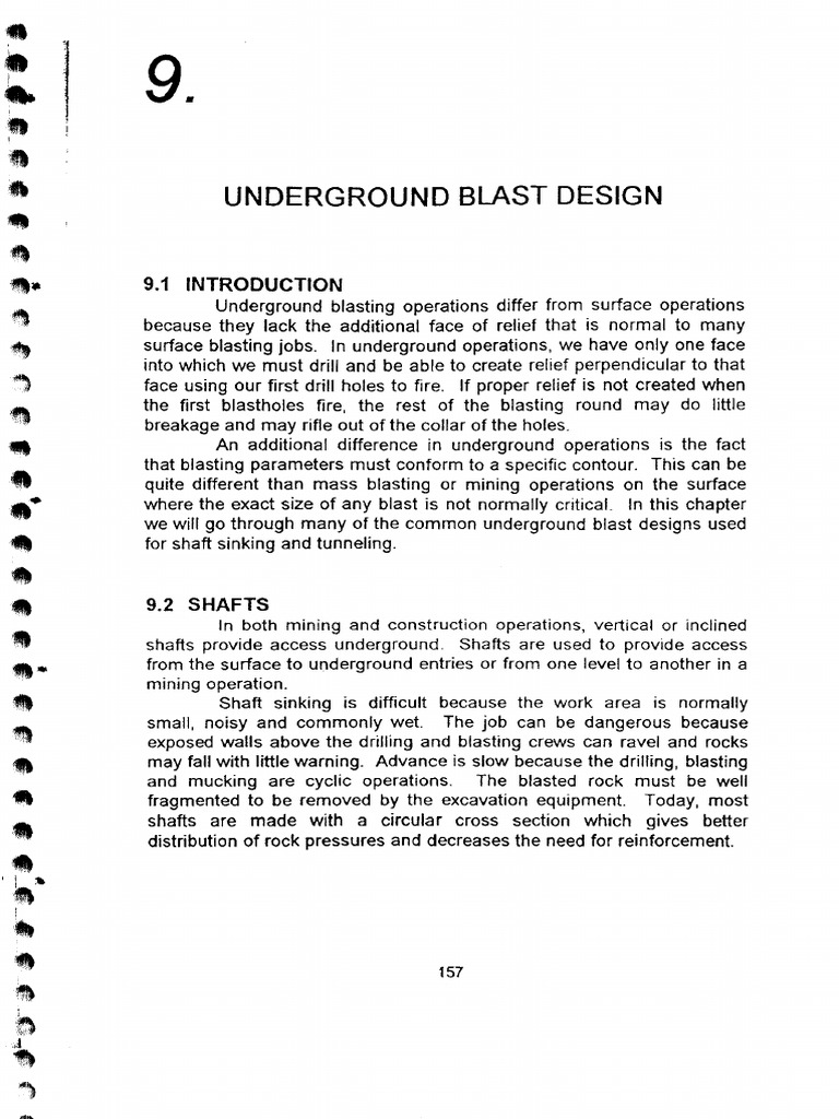 Underground Blast Design 01 | PDF