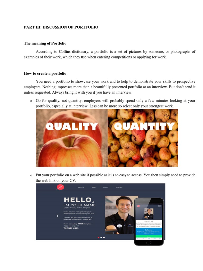 Week 005 Discussion of Portfolio | PDF | Cognitive Science | Communication