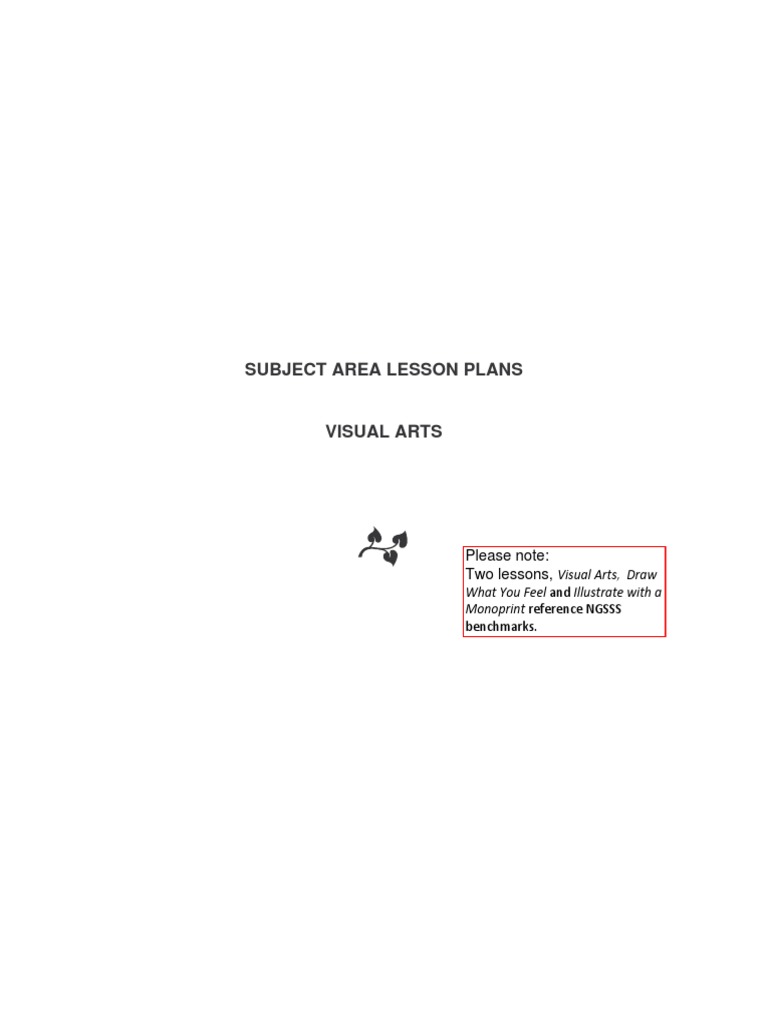 Visual Art Lesson Plan | PDF | Drawing | Collage