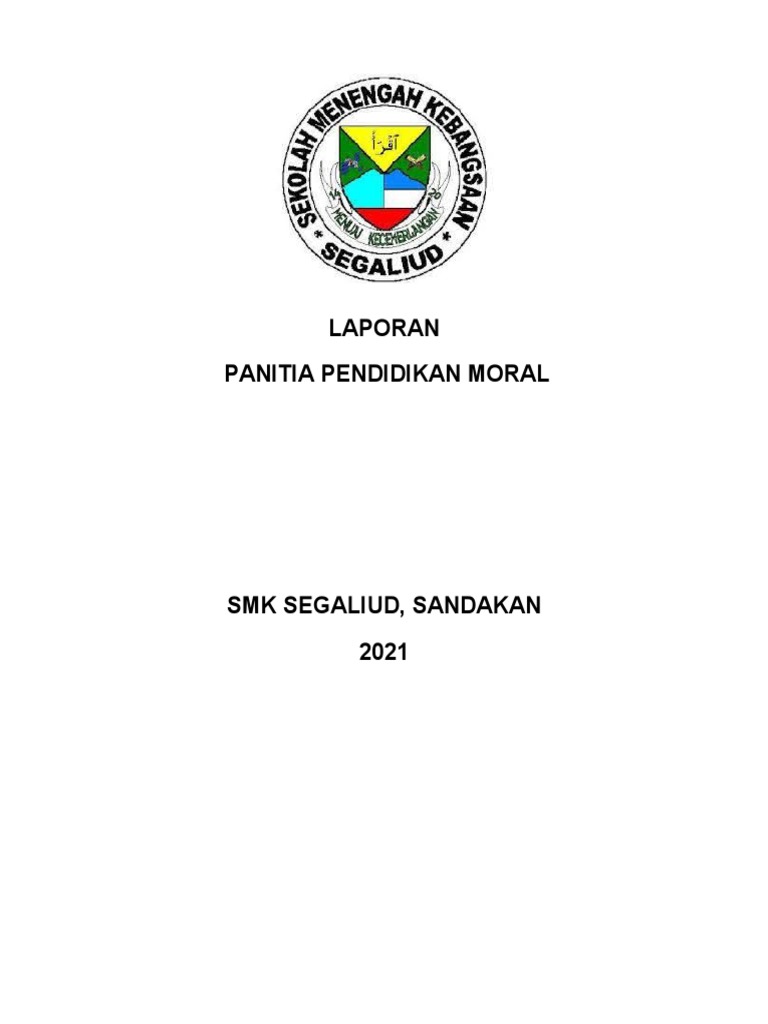 Laporan Panitia Pendidikan Moral 2021 | PDF