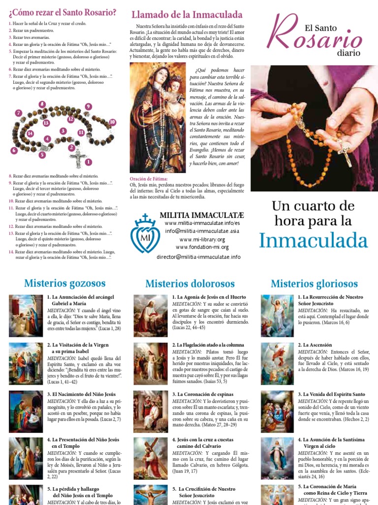 09 Recemos-el-Rosario ES | PDF | Rosario | Oración