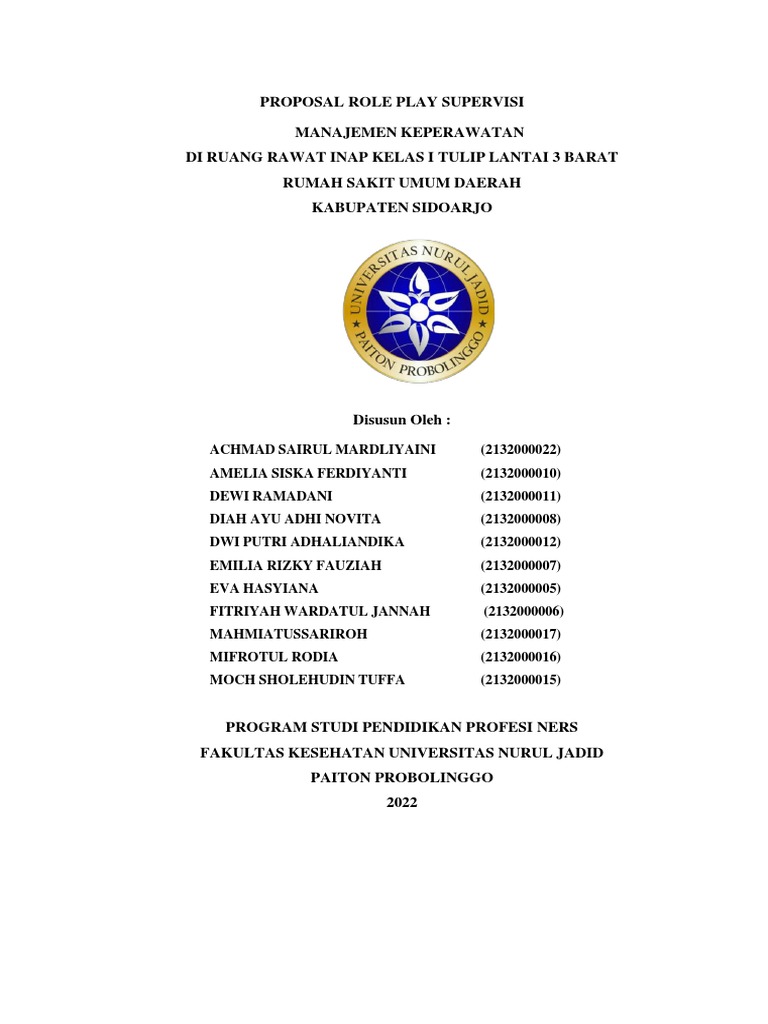 Laporan Role Play Supervisi-1 | PDF