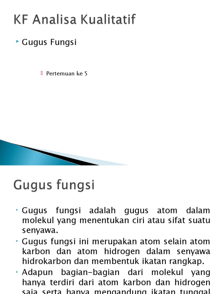 KF Analisis Kualitatif Gugus Fungsi | PDF