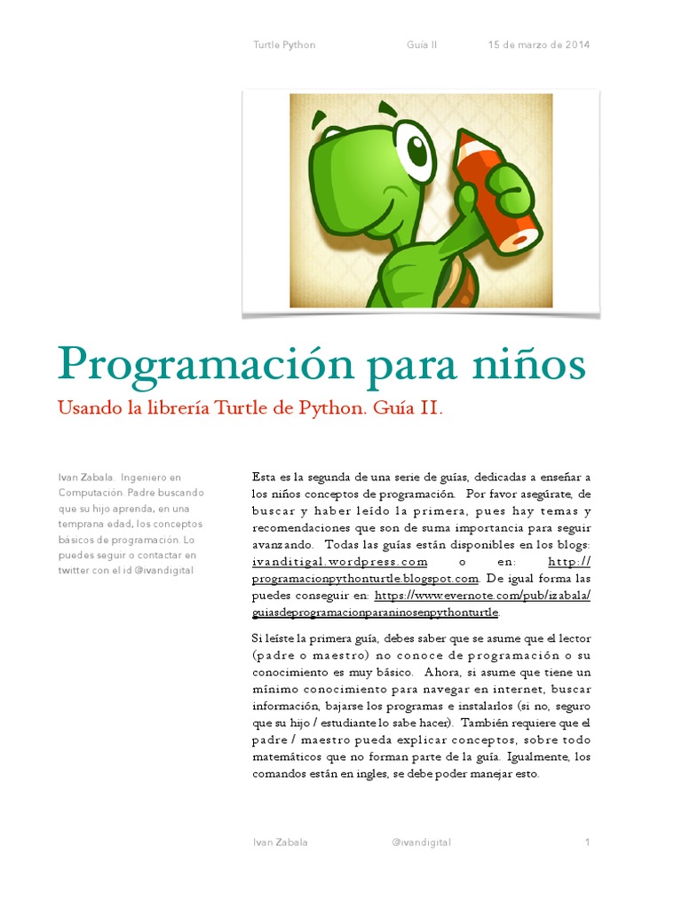 Programando en Turtle 21 | PDF | Python (lenguaje de programación) | Cadena (informática)