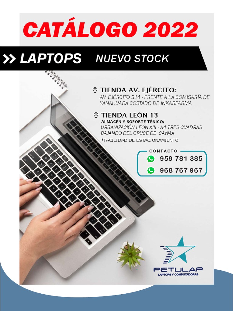 Catalogo Laptops | PDF | Almacenamiento de datos de la computadora | Datos de computadora