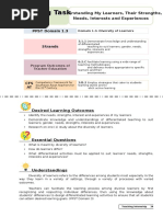 Teaching Intership Learning Task 5 | PDF | Learning Styles | Learning