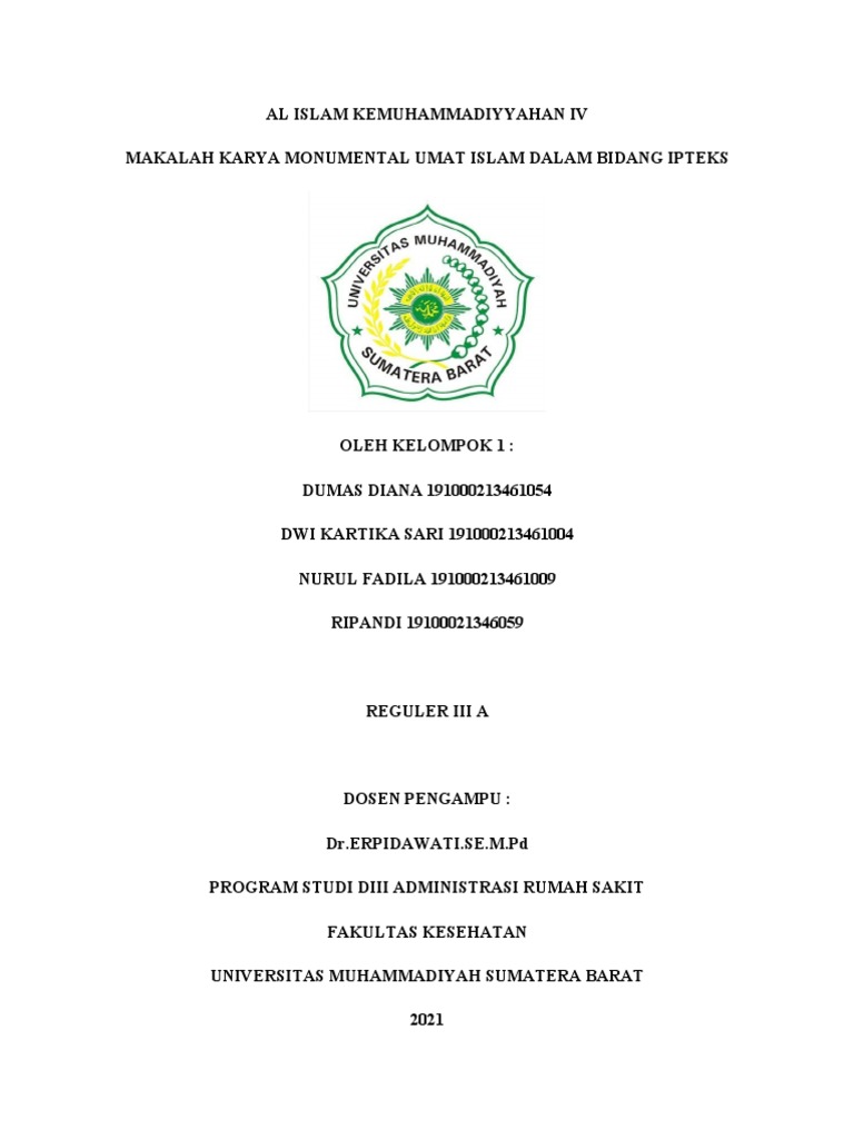 Makalah Kel.1 AIK IV | PDF