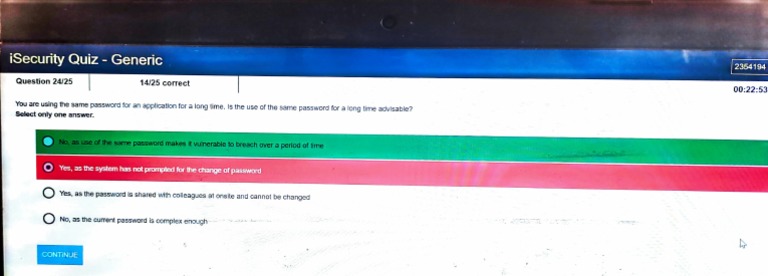Isecurity Quiz Generic: Time. Is | PDF