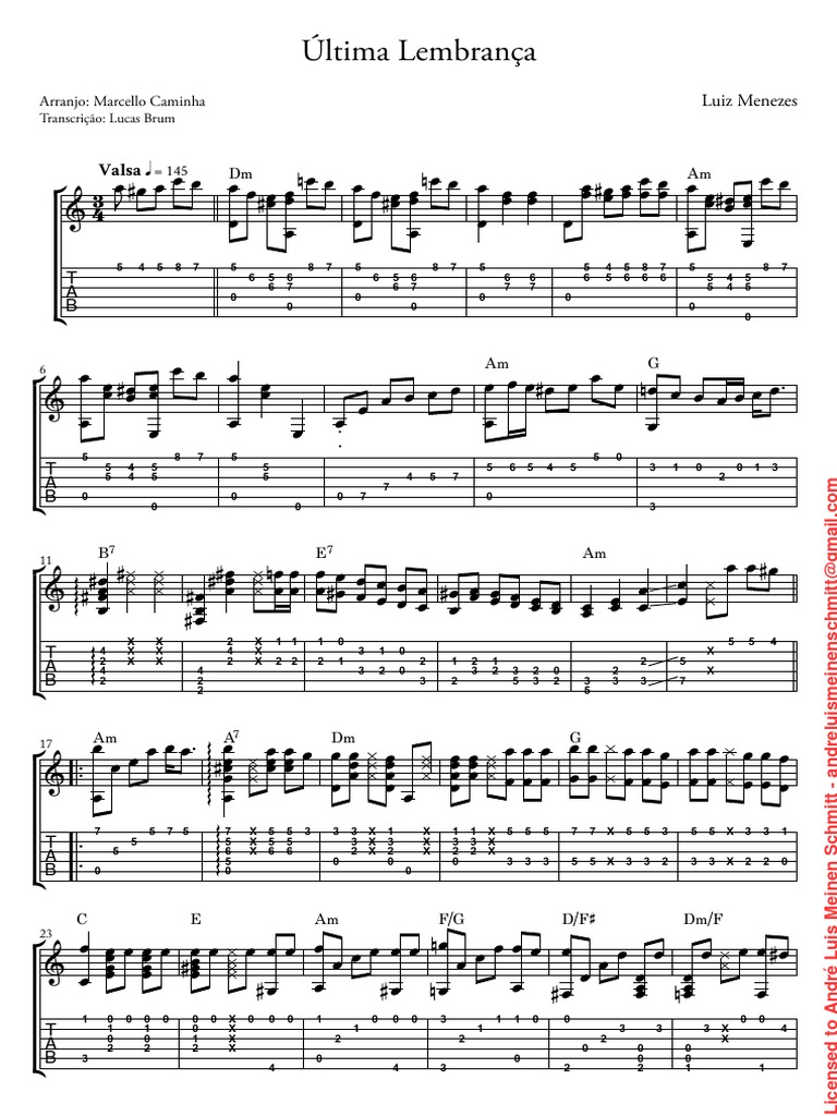 Tab Ultima+lembranca | PDF