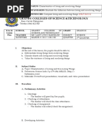 Sample ALS Weekly Lesson Log | PDF | Life | Learning