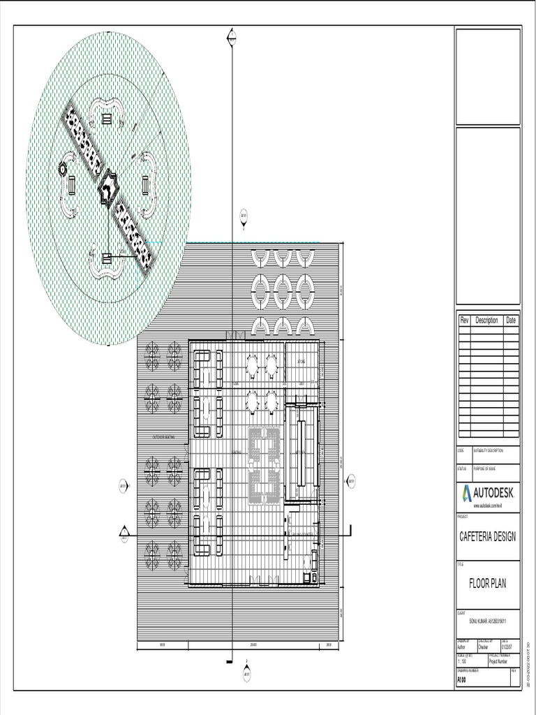 Cafeteria - Sheet - A100 - FLOOR PLAN | PDF