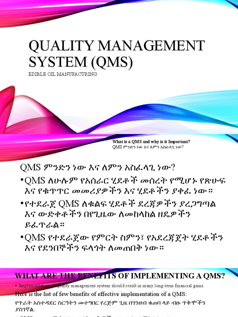 Quality Management System Qms 2 Pdf