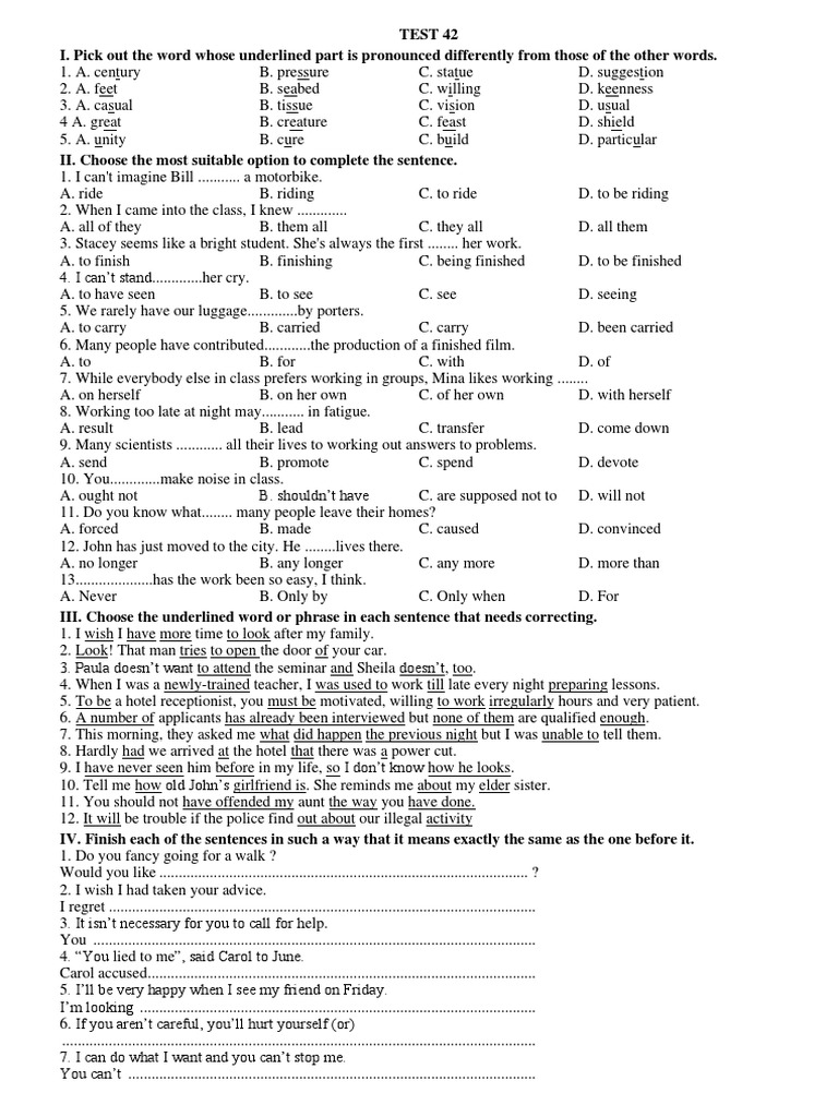 Test 42-Đã Chuyển Đổi | PDF