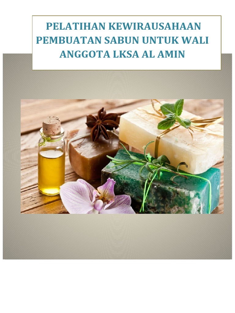 Contoh Proposal Pelatihan Pembuatan Sabun | PDF