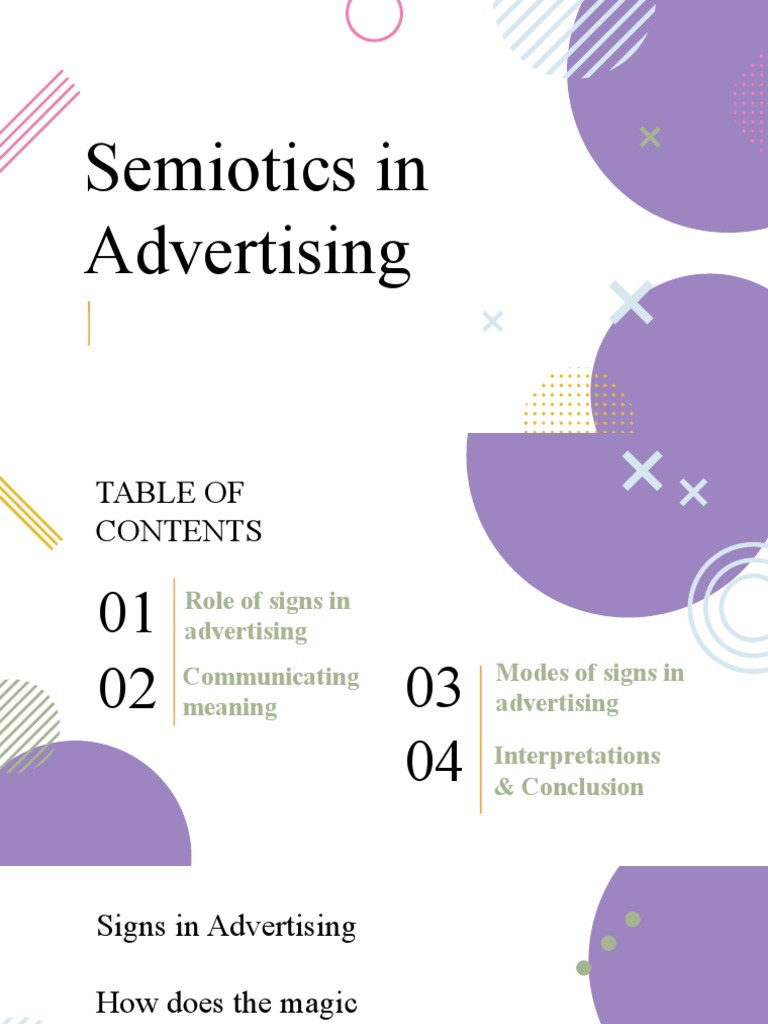 Semiotics in Ads | PDF | Representation (Arts) | Symbols