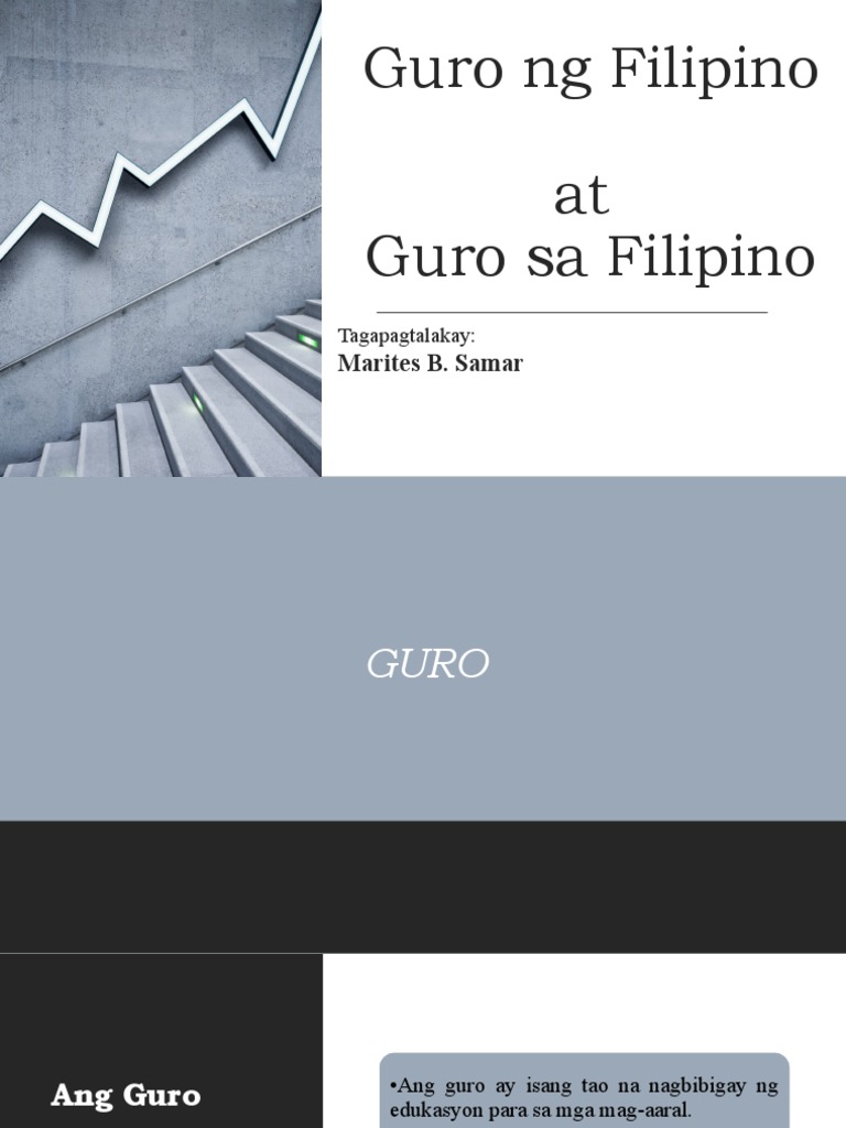 Guro NG Filipino at Guro Sa Filipino | PDF