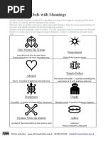 Traditional Symbols Adinkra Ga and Ewe Symbols | PDF | Proverb ...