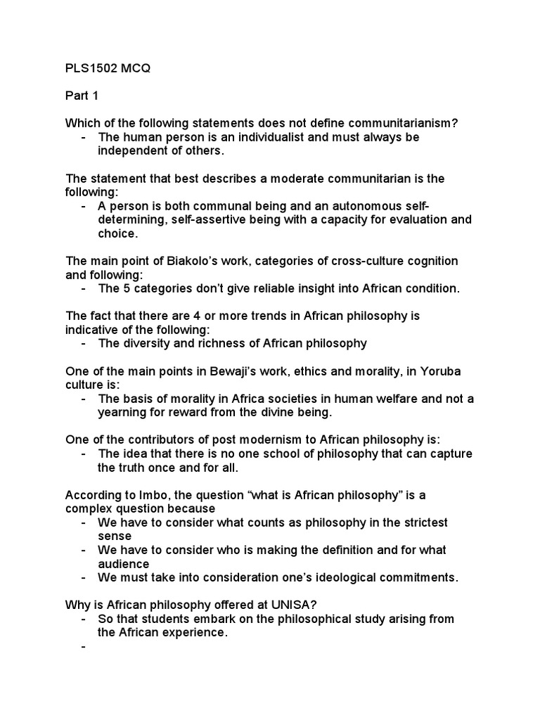 An Analysis of MCQ Questions on Themes and Concepts in African ...
