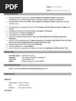 Deva Resume | PDF | Pl/Sql | Databases