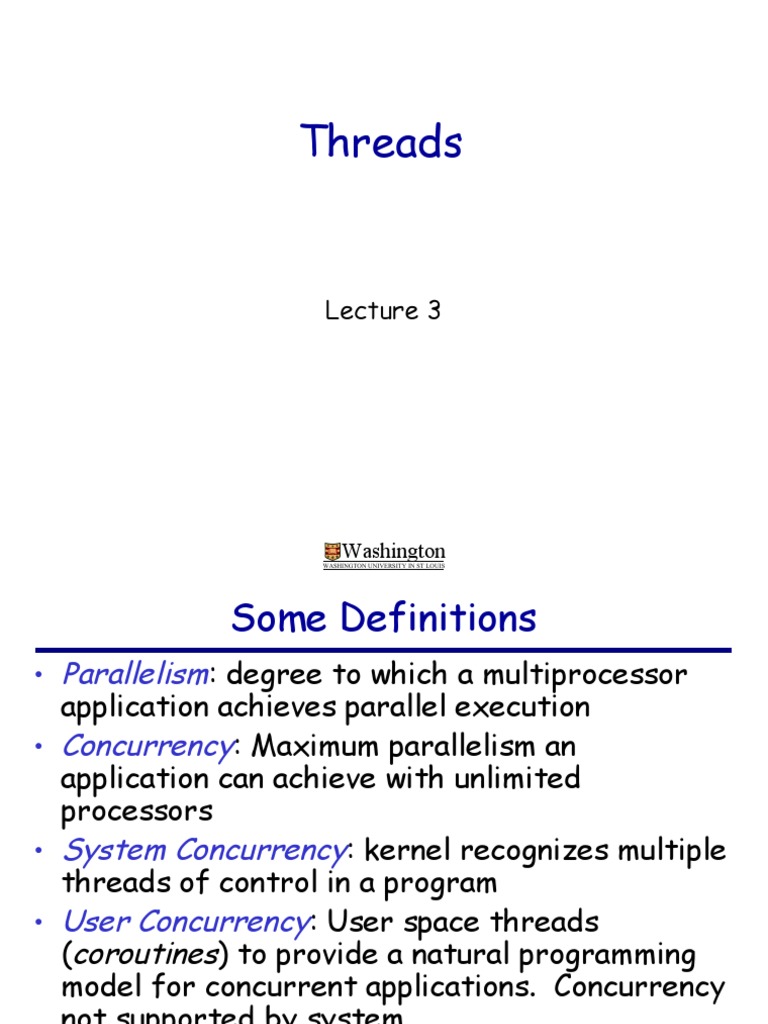 Threads | PDF | Computer Architecture | Thread (Computing)
