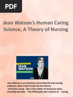 Jean Watson's Theory | PDF | Nursing | Doctor Of Philosophy