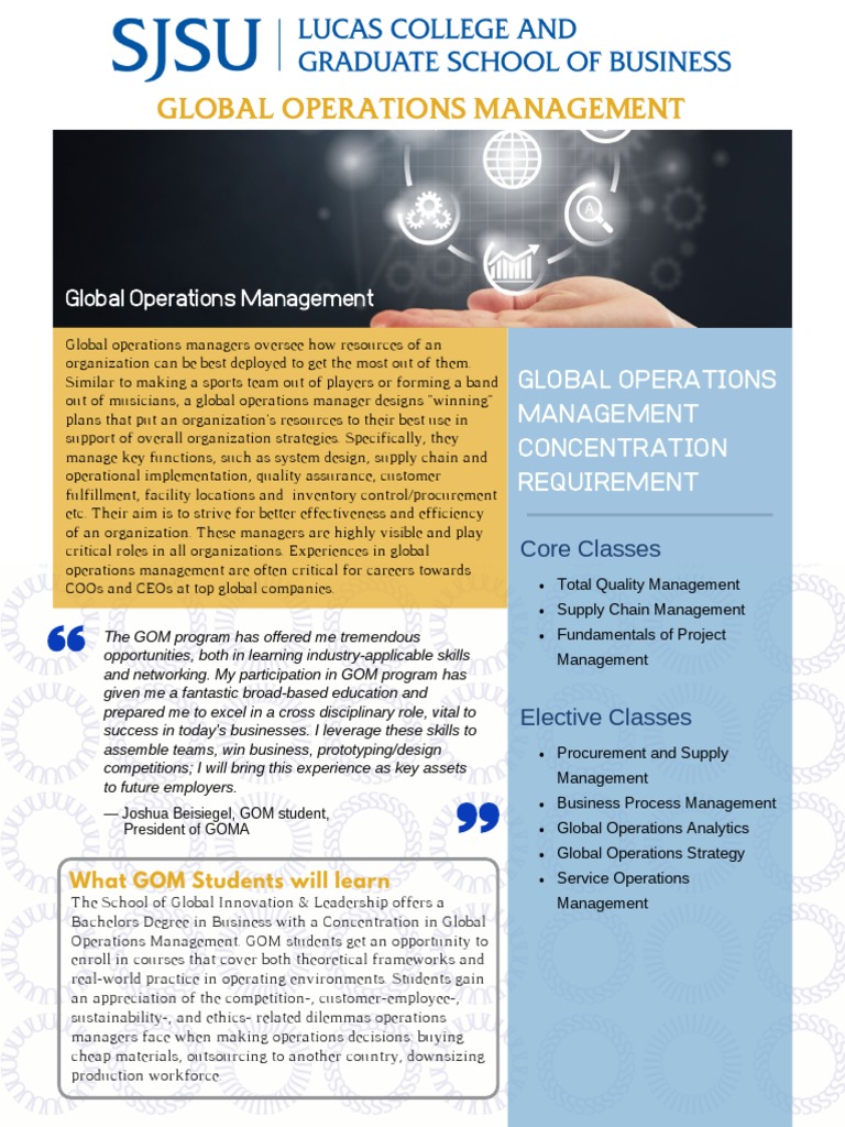 Global Operations Management | PDF | Operations Management | Supply Chain