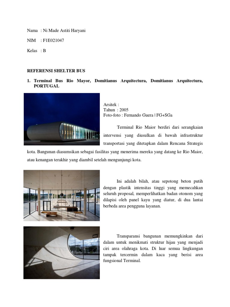 Desain Inovatif Shelter Bus Global | PDF