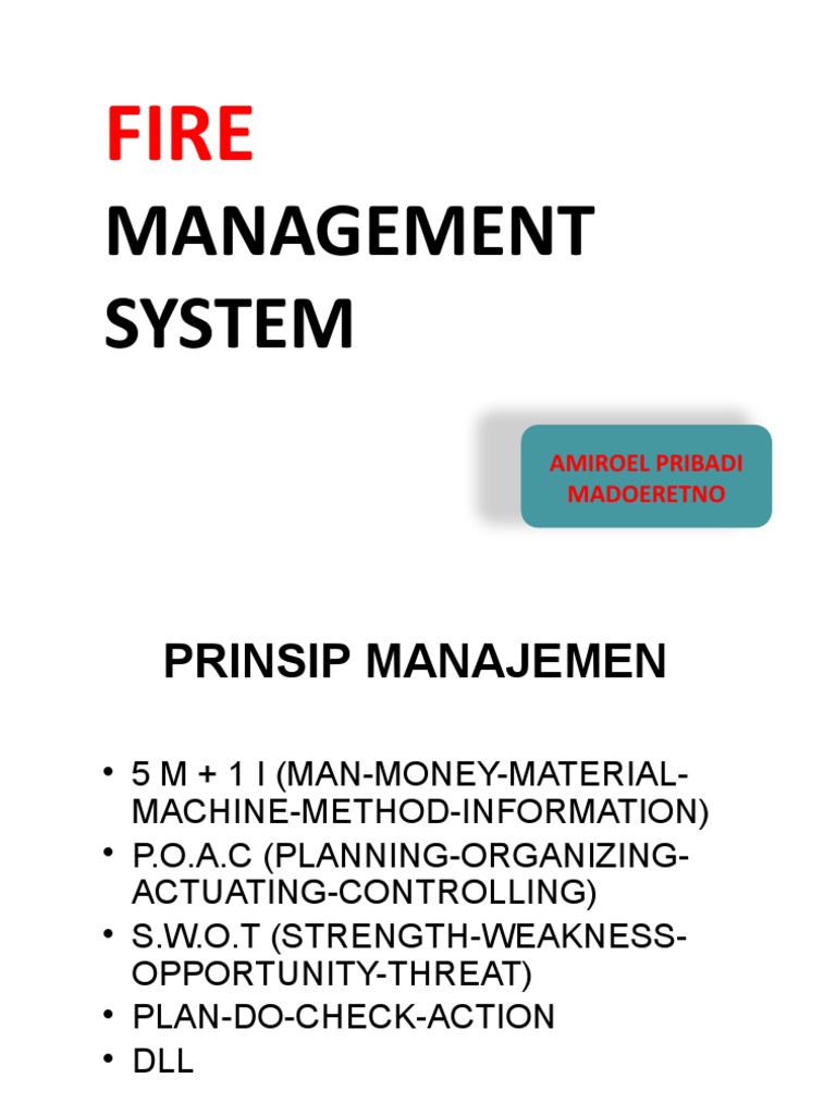 Materi Fire Management System-6 | PDF